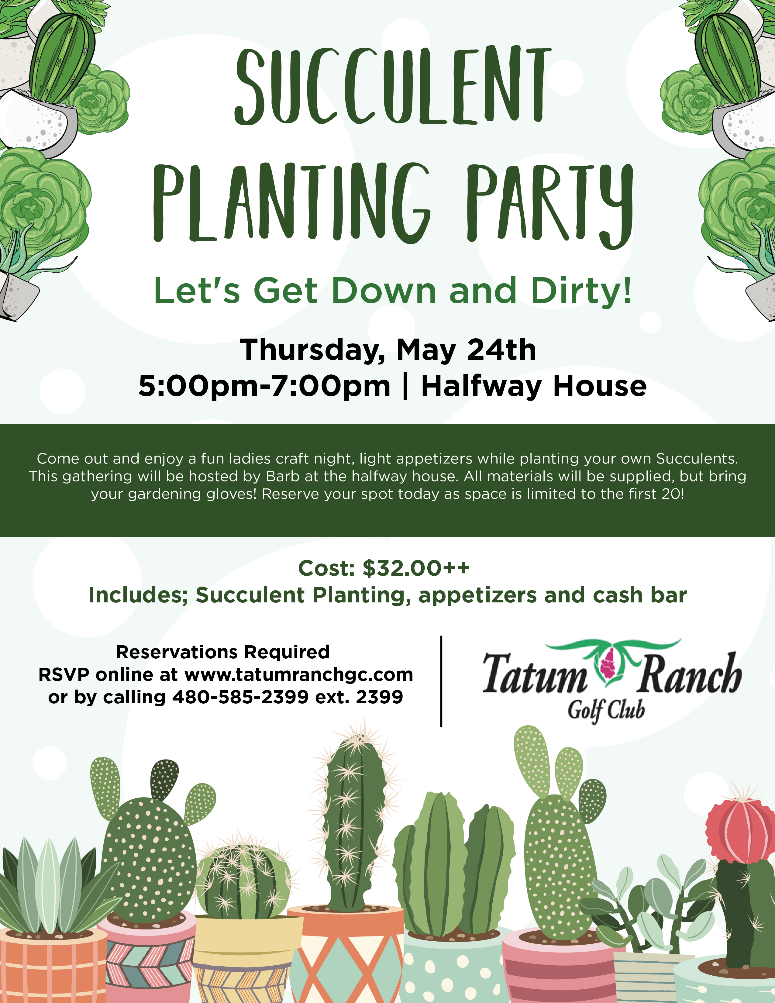 Succulent Planting Party | Tatum Ranch Golf Club | 2018-05-24