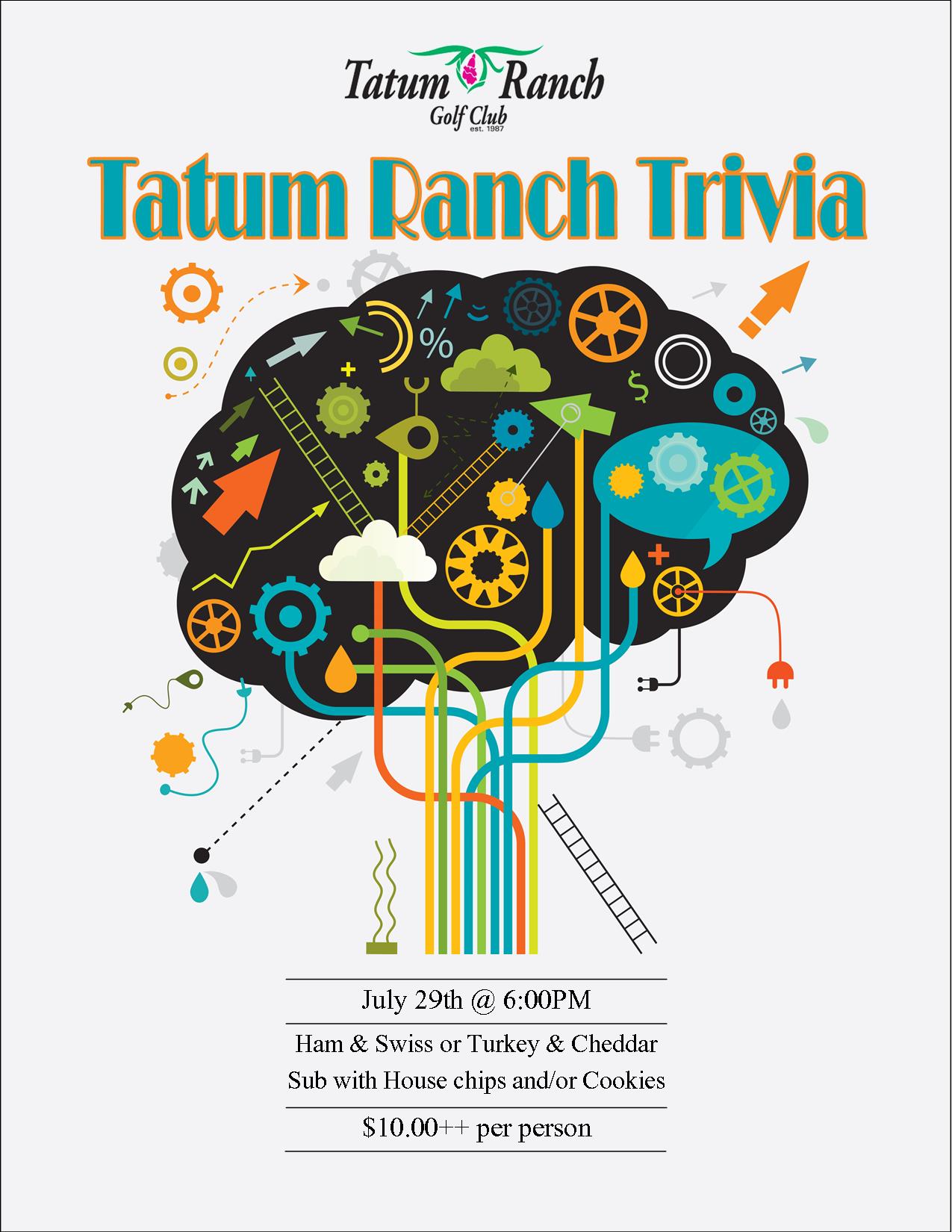 Tatum Ranch Trivia | Tatum Ranch Golf Club | 2017-07-29